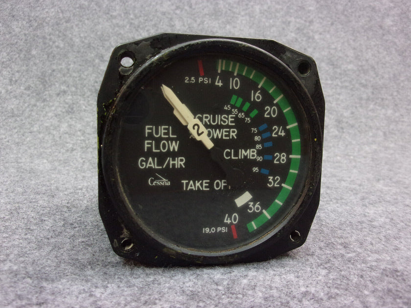 Cessna Standard Precision Dual Fuel Flow Indicator Gauge P/N CM2642L3 ...